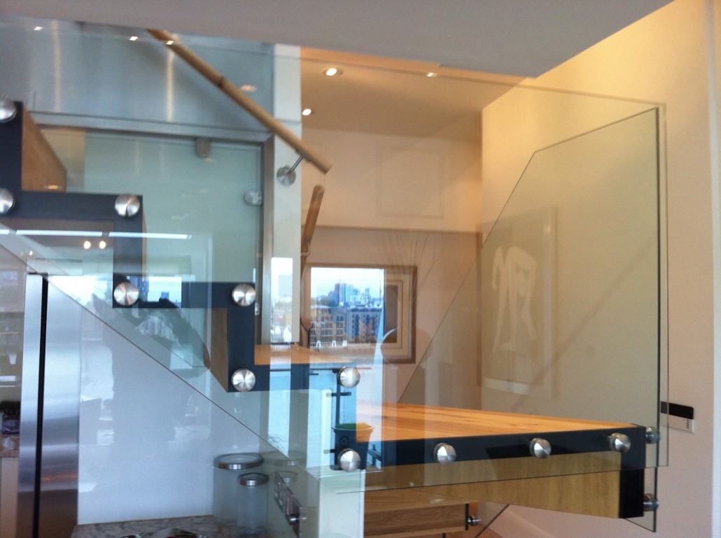Internal Balustrades in Rotherhithe, London SE16 – Wimbledon Glass